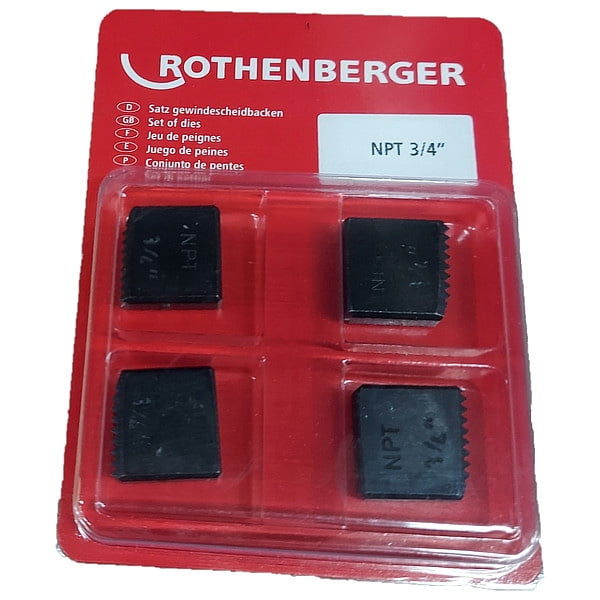 Rothenberger Pipe Threading Dies,NPT,3/4 in 70919X - Walmart.com