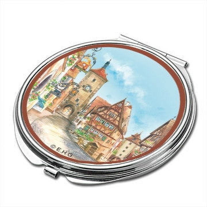 GERM Rothenburg Germany Scene Metal Compact Mirror - Walmart.com