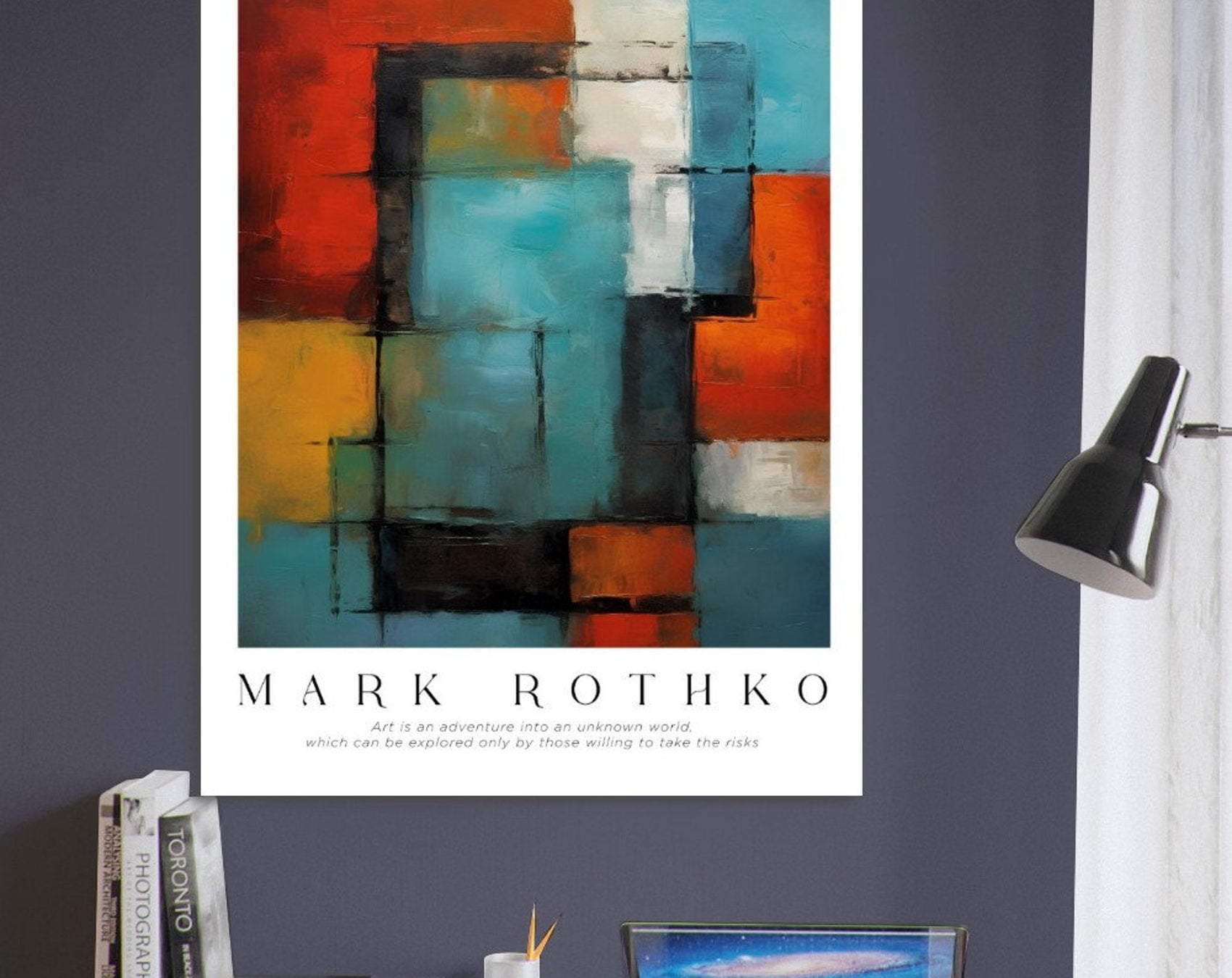 Rothko Colorful Abstract Poster Print Exhibition Gallery Wall Art ...