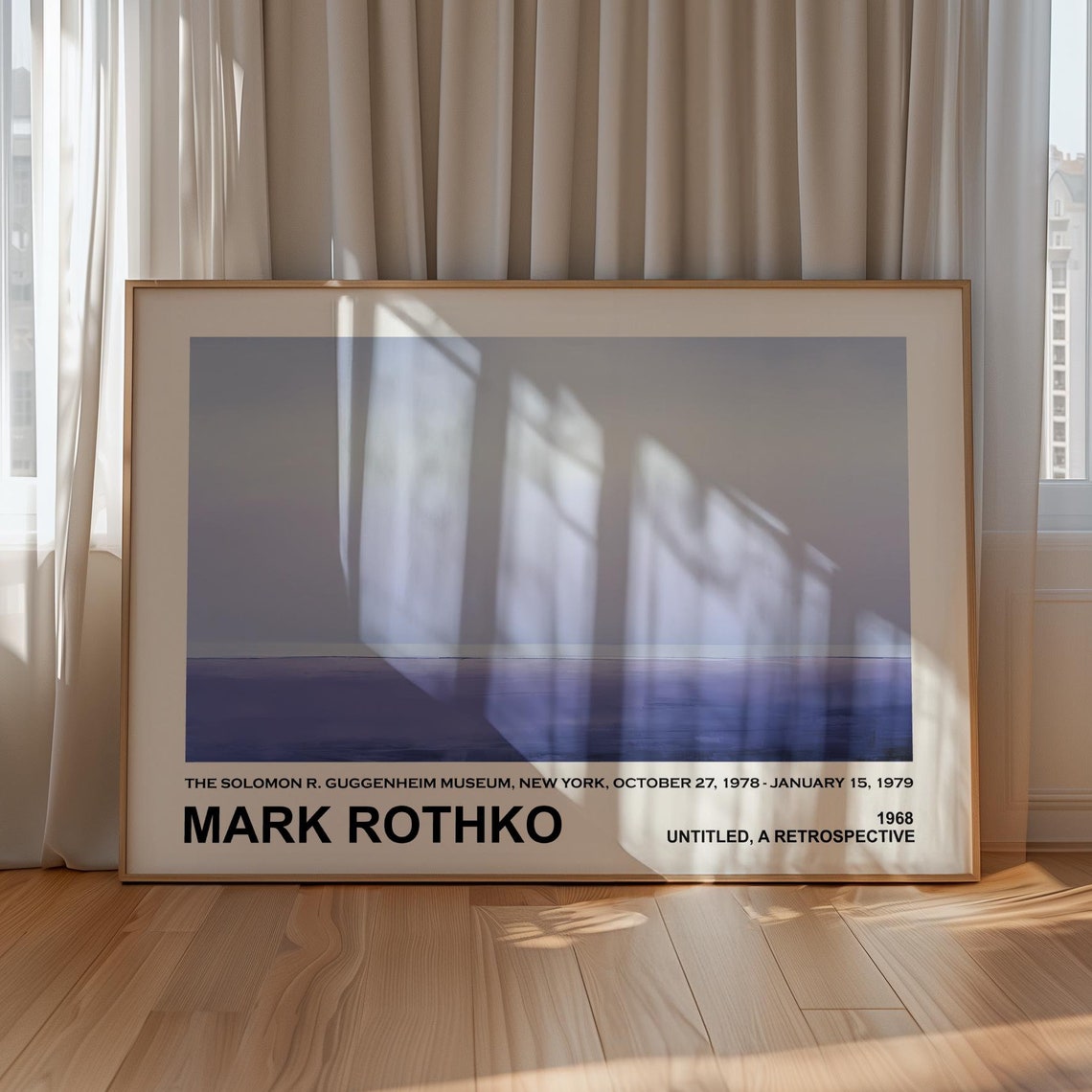 Rothko Poster - Abstract Mark Rothko Painting, Museum Quality Poster ...