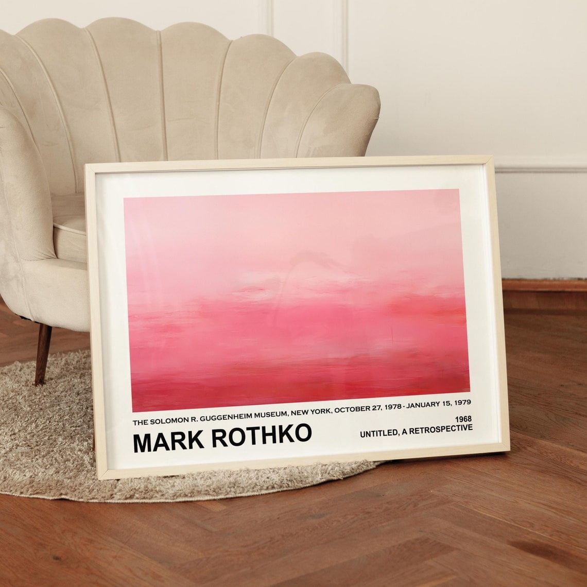 Rothko Poster - Abstract Mark Rothko Painting, Museum Quality Poster, Horizontal Inspired Mark ...