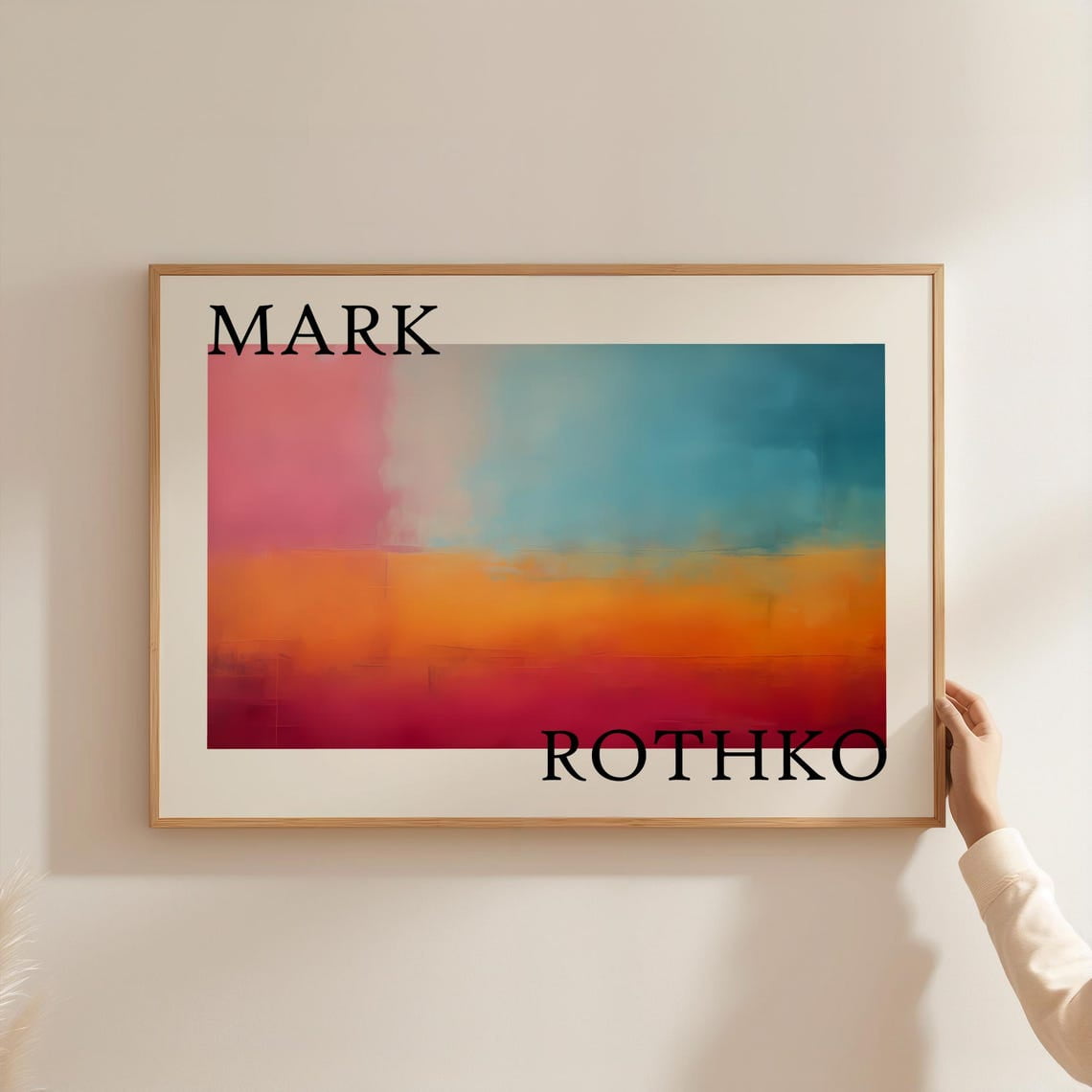 Rothko Poster - Abstract Mark Rothko Painting, Museum Quality Poster, Horizontal Inspired Mark ...