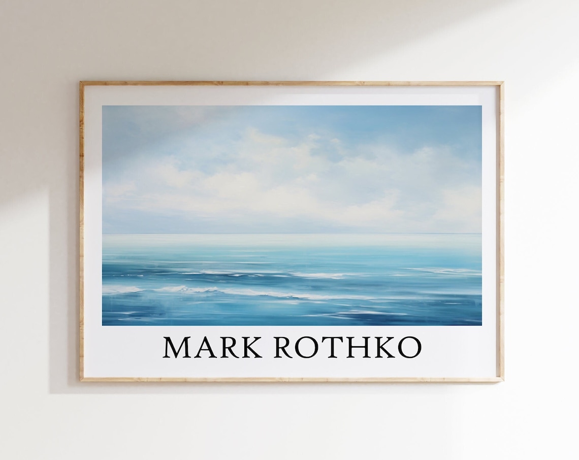 Rothko Poster - Museum Quality Abstract Mark Rothko Poster, Horizontal ...