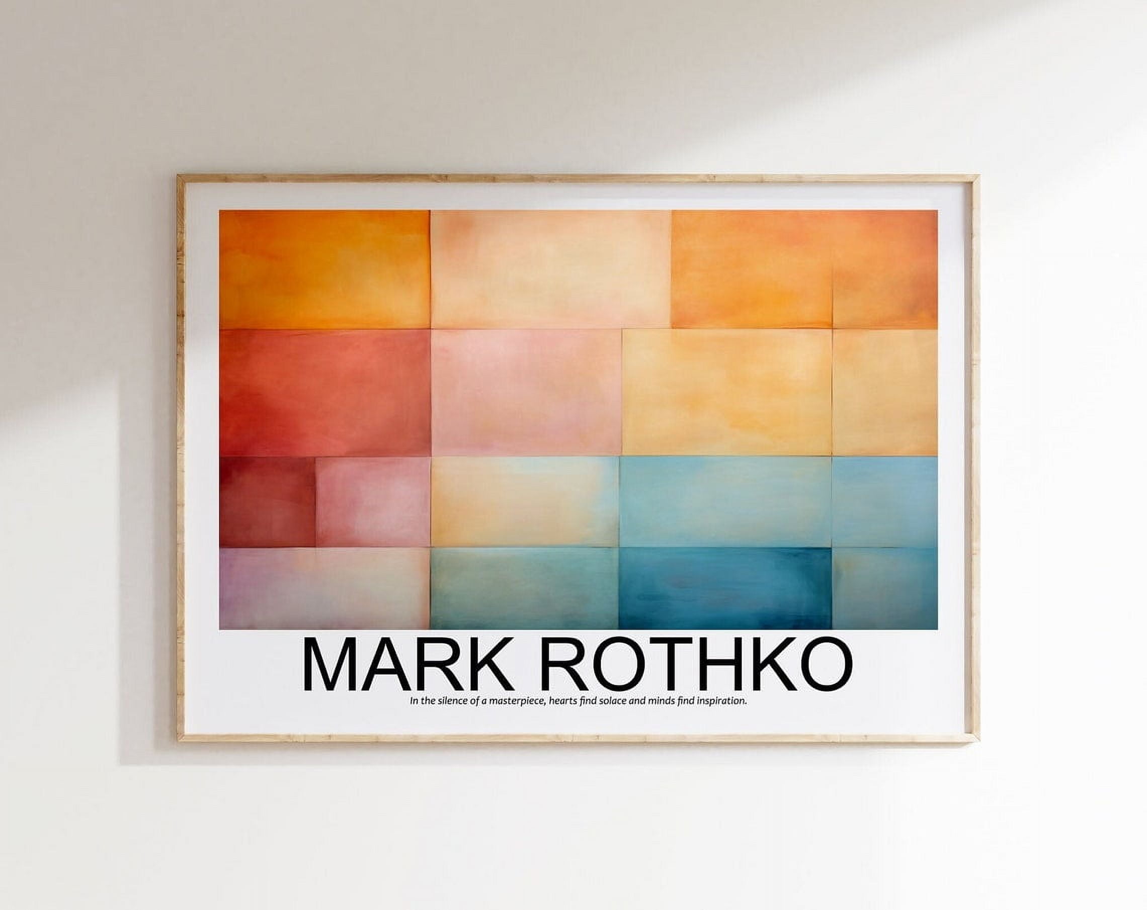 Rothko Poster - Museum Quality Abstract Mark Rothko Poster, Horizontal ...