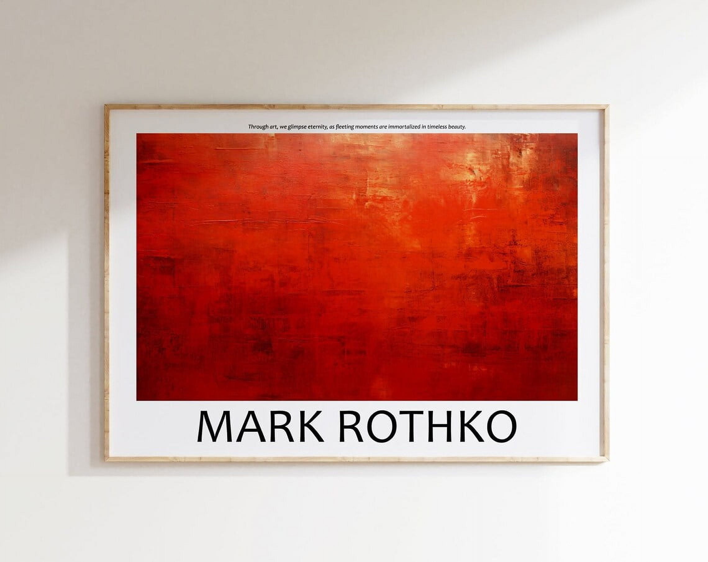 Rothko Poster - Museum Quality Abstract Mark Rothko Poster, Horizontal Mark Rothko Print, Rothko ...