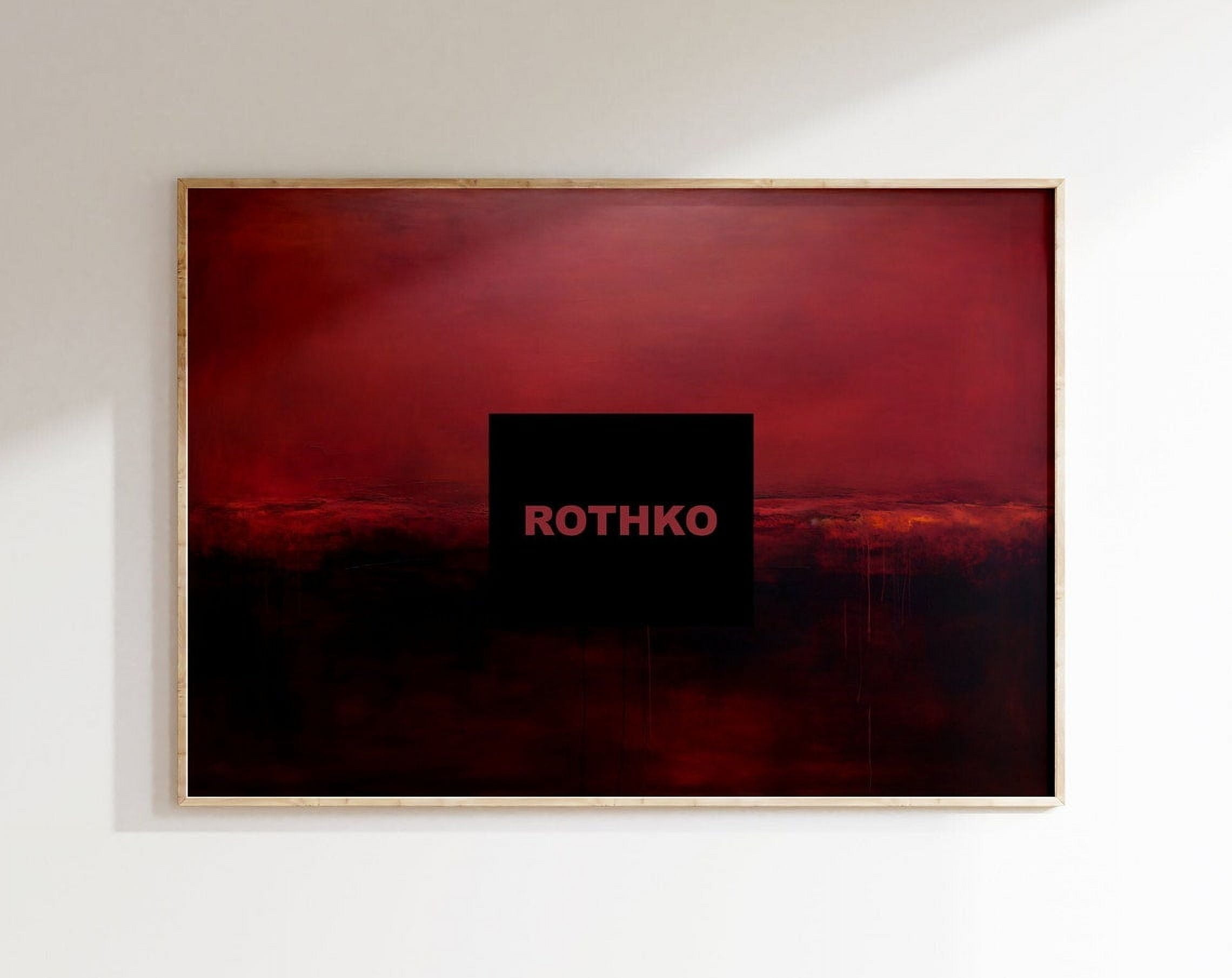 Rothko Poster - Museum Quality Abstract Mark Rothko Poster, Horizontal Mark Rothko Print, Rothko ...