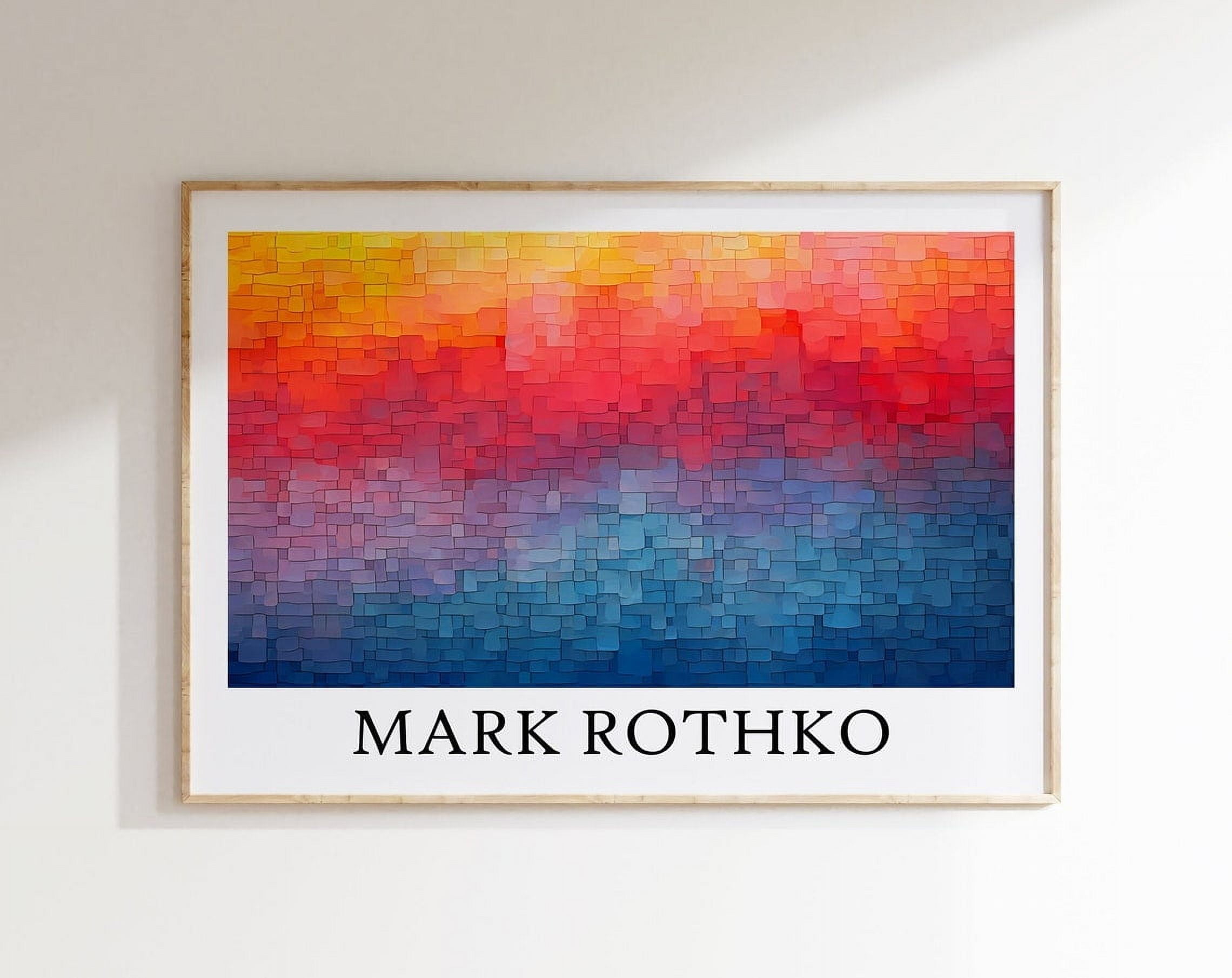 Rothko Poster - Museum Quality Abstract Mark Rothko Poster, Horizontal ...