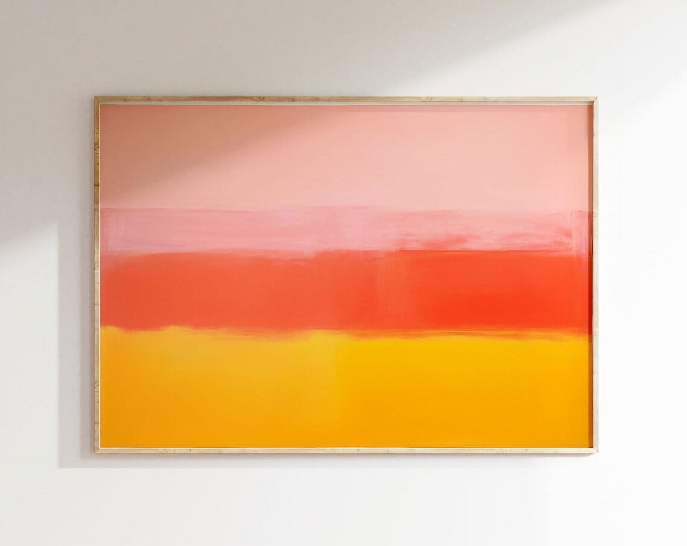 Rothko Poster - Museum Quality Abstract Mark Rothko Poster, Horizontal ...