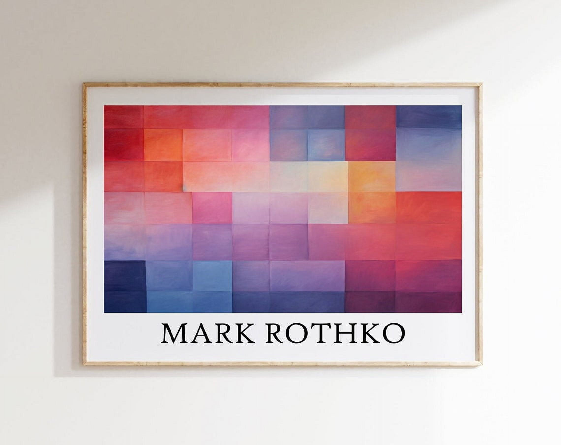 Rothko Poster - Museum Quality Abstract Mark Rothko Poster, Horizontal ...