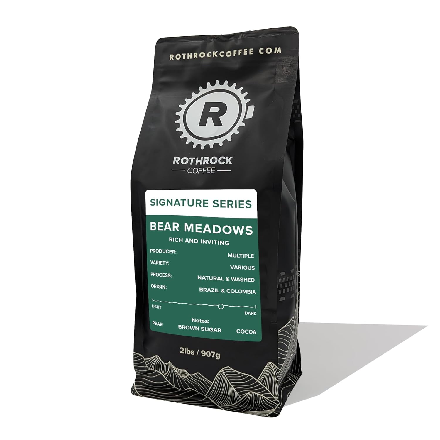 Rothrock Coffee - Bear Meadows - Dark Roast - Whole Bean Coffee (2 lb ...