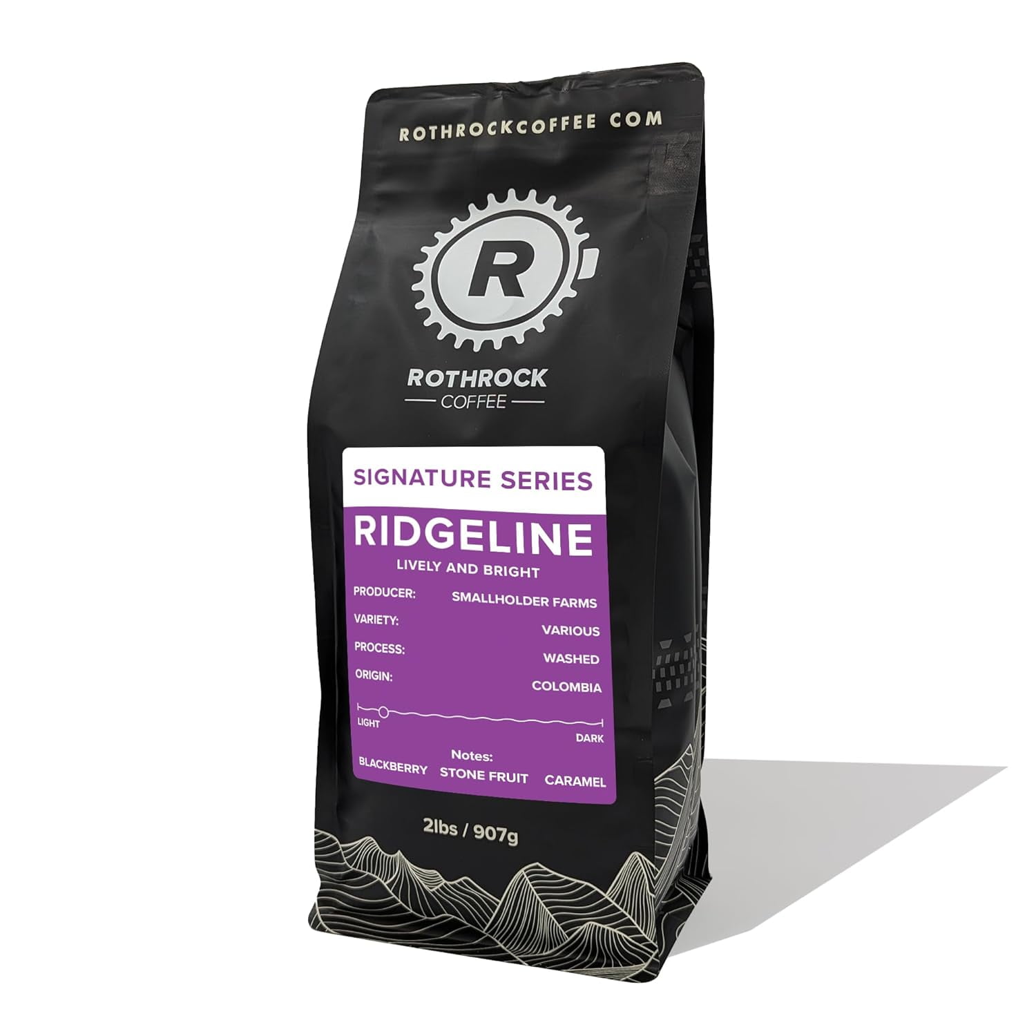 Rothrock Coffee - Ridge line - Medium Roast - Whole Bean coffee - 2 lb ...