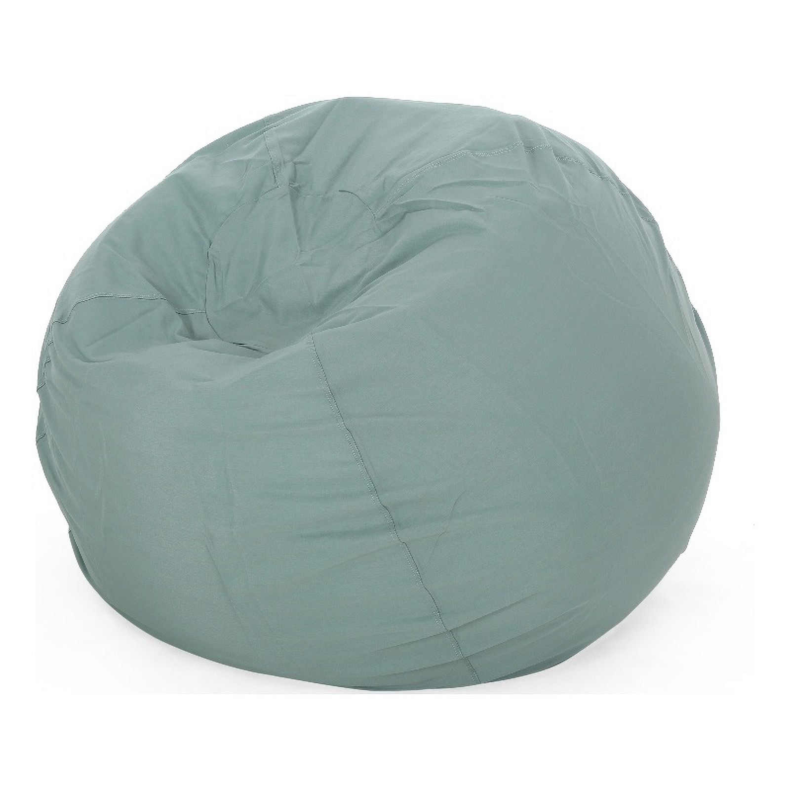 Noble House Rothrock Spherical Contemporary Fabric Bean Bag in Teal ...