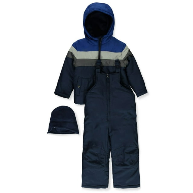 Rothschild Boys' 3-Piece Colorblock Snowsuit Jacket Set - navy, 4t ...