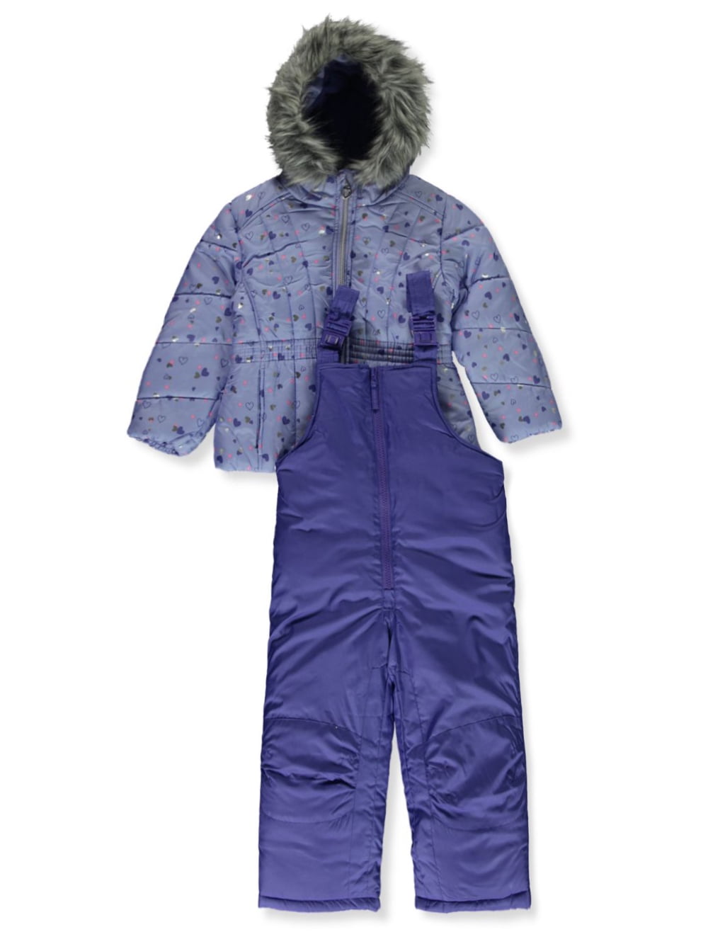 Rothschild Girls' 2-Piece Dots Snowsuit Set - lavender, 4t (Toddler ...