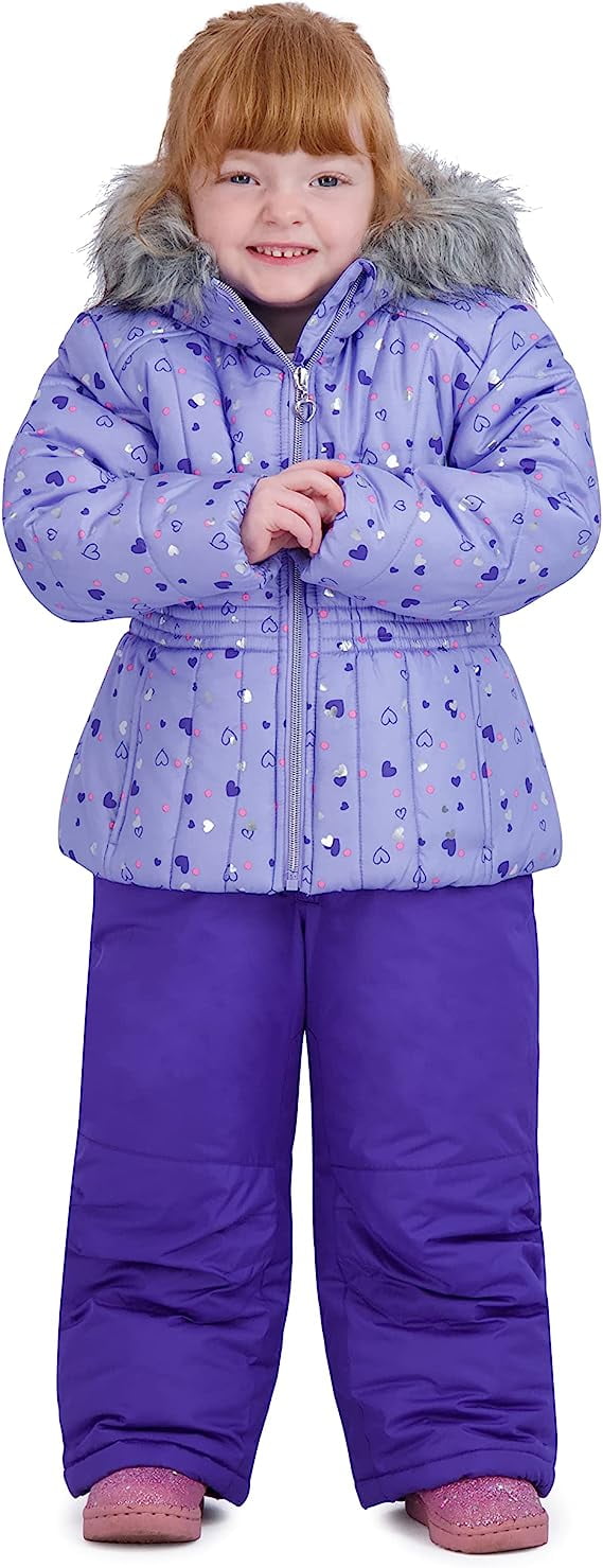 Rothschild Girls' Ski Jacket and Snowbib Snowsuit Set - Walmart.com