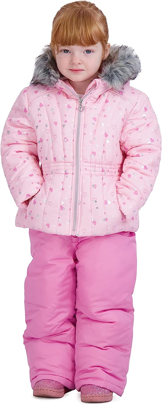 Rothschild Girls' Ski Jacket and Snowbib Snowsuit Set - Walmart.com