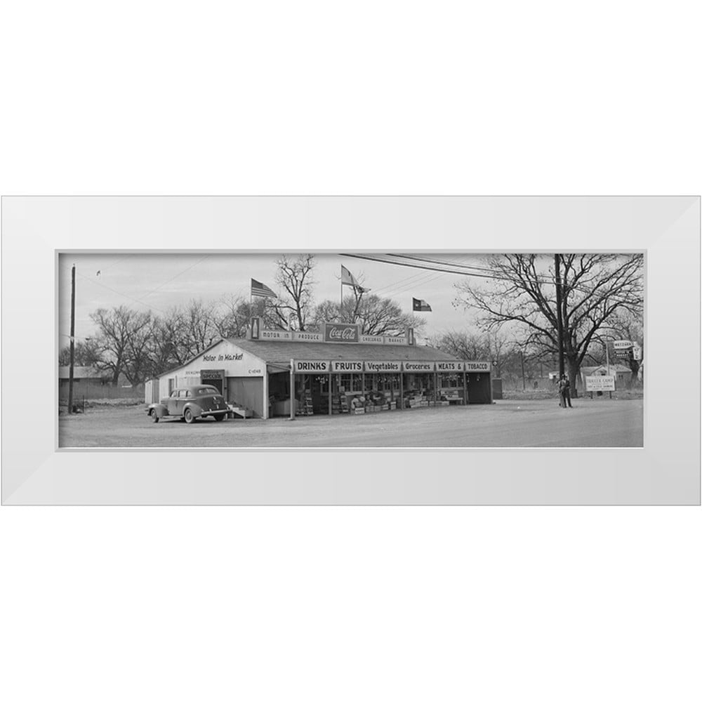 Rothstein, Arthur 18x9 White Modern Wood Framed Museum Art Print Titled ...