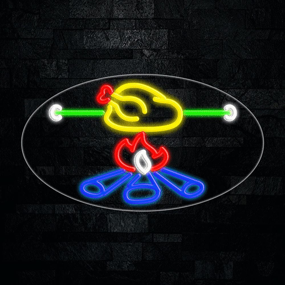 Rotisserie Chicken LED Neon Sign 28"L x 16"H #34323 - Walmart.com