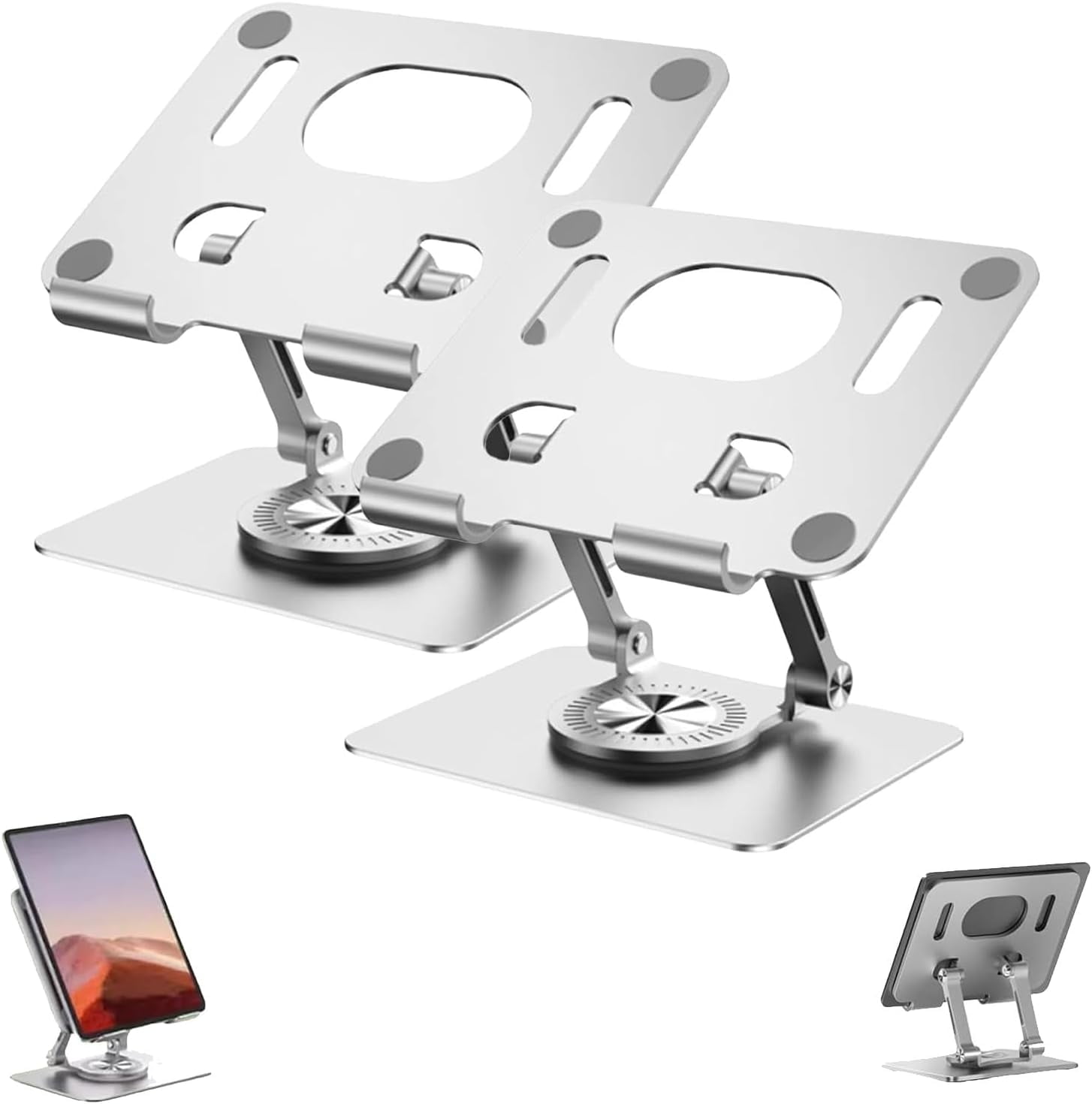 Rotiva Rotating Stand for Laptop, 360° Swivel Base Aluminum Laptop ...