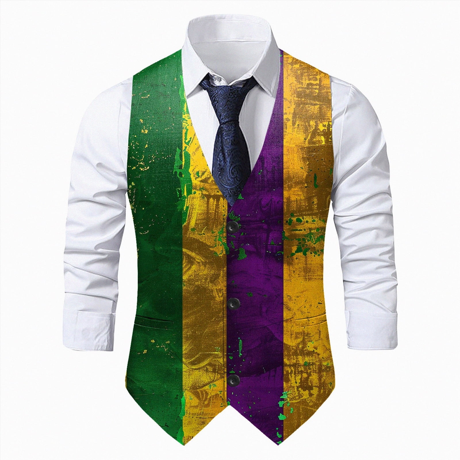 Rotm Suit Vest for Men Fashion Vest for Men Paisley Jacquard Tie ...