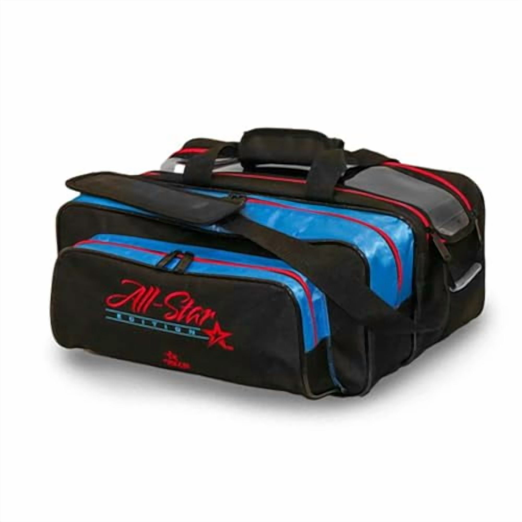 Roto Grip 2 Ball Tote Carry All Competitor Bowling Bag - Black/Red/Blue ...