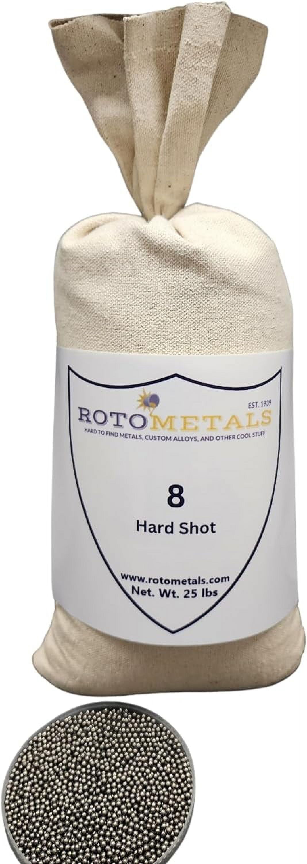 Roto Metals Lead Shot #8 - Bulk Lead Shot for Reloading Ballast Weights ...