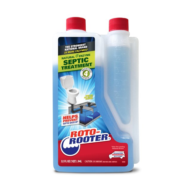 Roto Rooter Septic Treatment Dosing Bottle, 32 Oz - Walmart.com