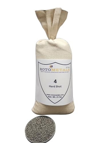 RotoMetals Lead Shot #4 - Bulk Shot for Reloading Ballast Weights Sled ...
