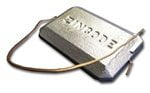 RotoMetals Zinc Anode - Hang Overboard w/Copper Wire 4 inches X 6 ...