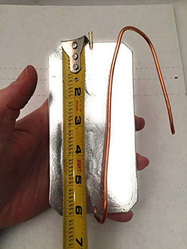RotoMetals Zinc Anode - Hang Overboard w/Copper Wire 4 inches X 6 ...
