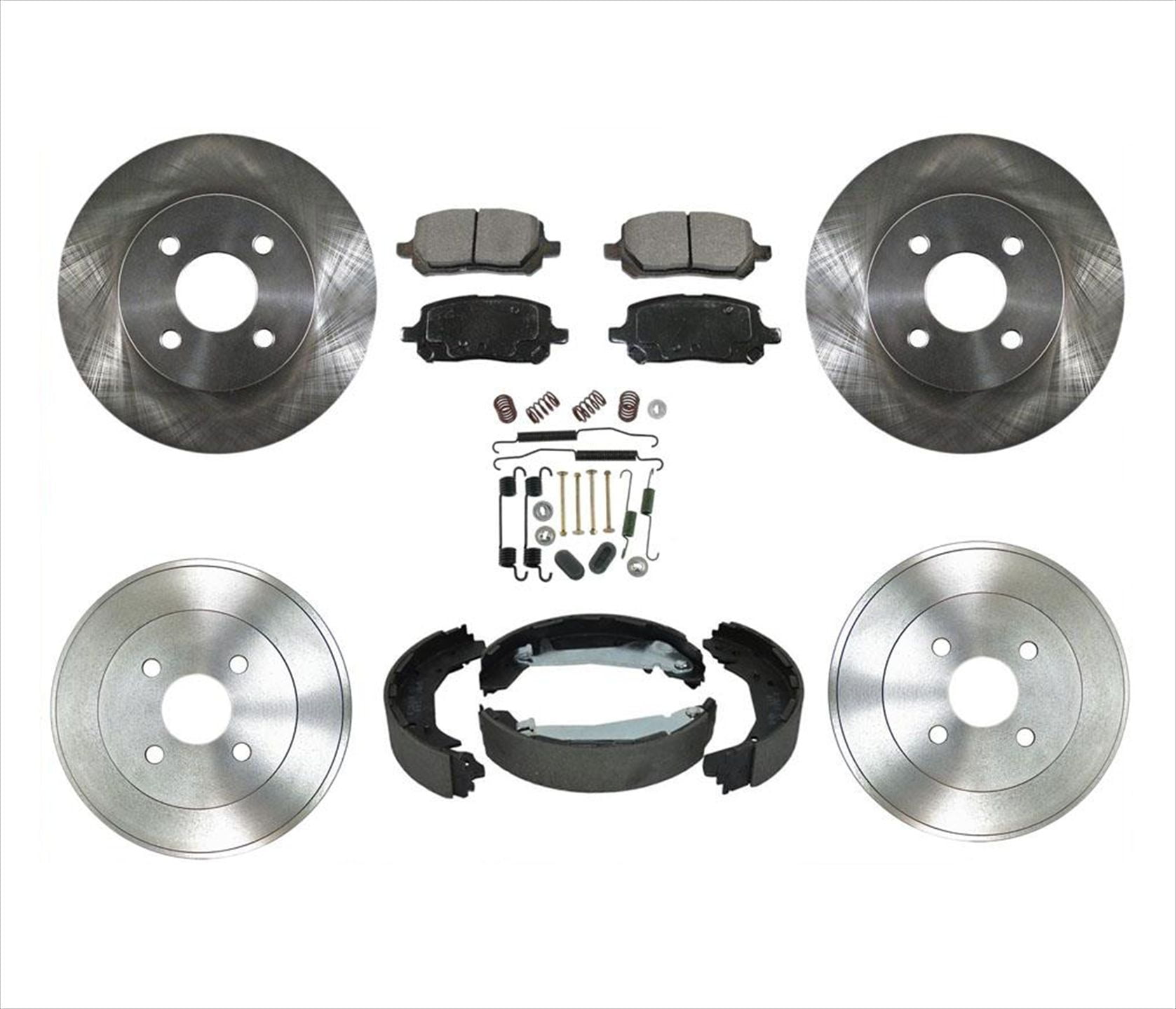 Rotors Brake Pads Drums Shoes Spring Kit for Chevrolet Cobalt 2.2L 09 ...