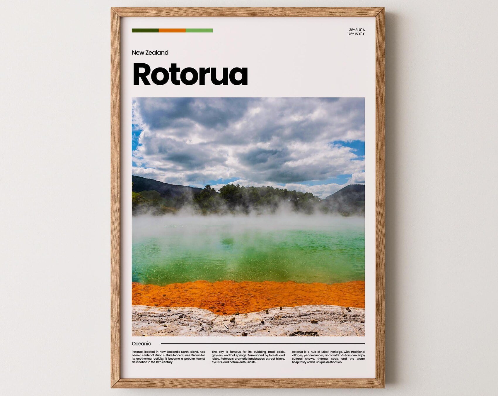 Rotorua Poster, Rotorua Print, Rotorua Photo, Rotorua Art, New Zealand ...