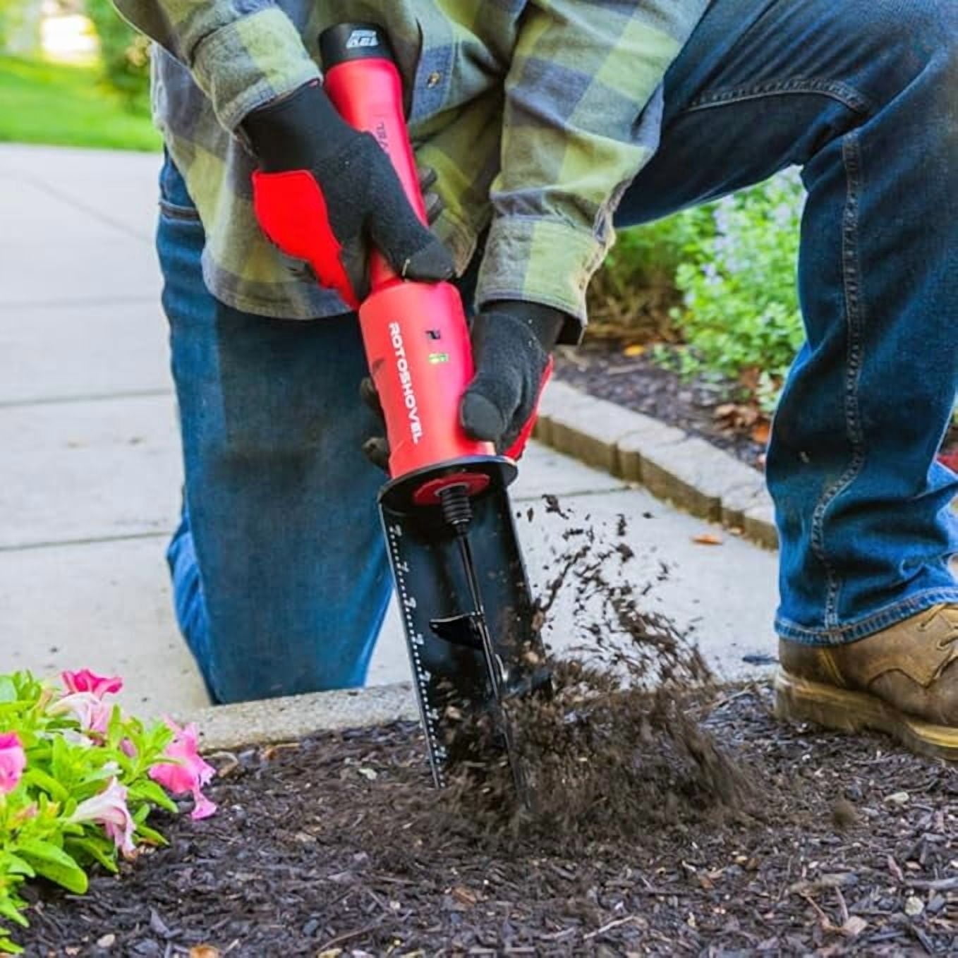 Rotoshovel Powered Handheld Shovel with Auger & Safety Shutoff for ...