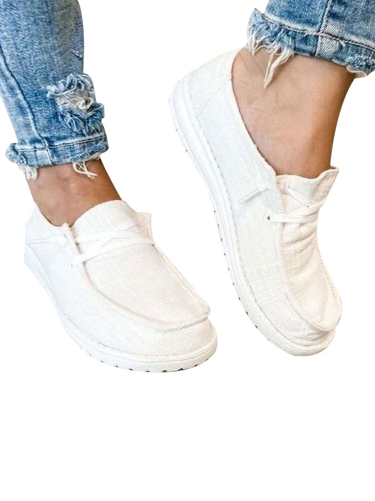 Rotosw Women Casual Canvas Shoes Slip On Shoes - Walmart.com