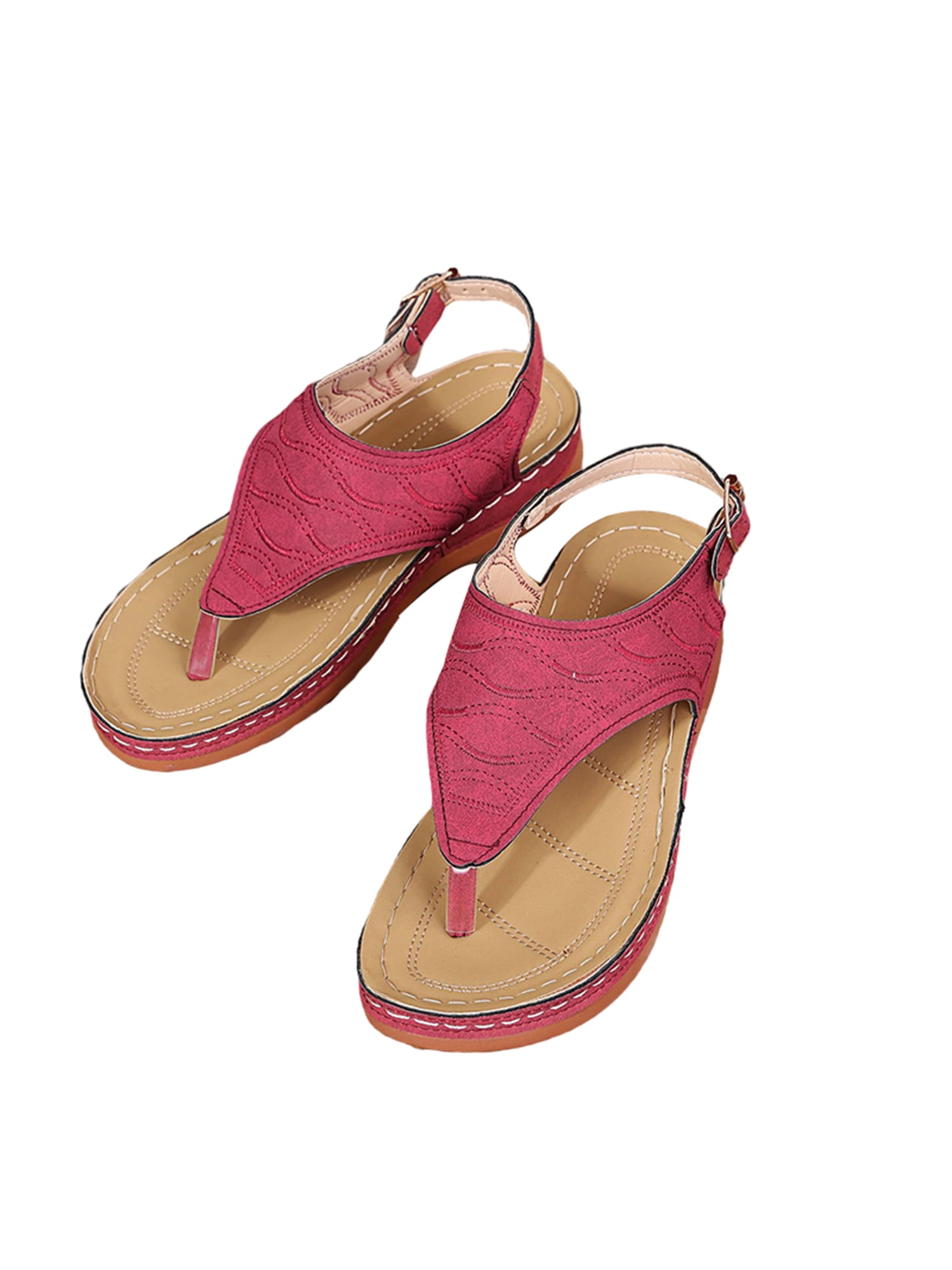 Rotosw Women Sandals Platform Shoes Open Toe Flip Flop Lightweight ...