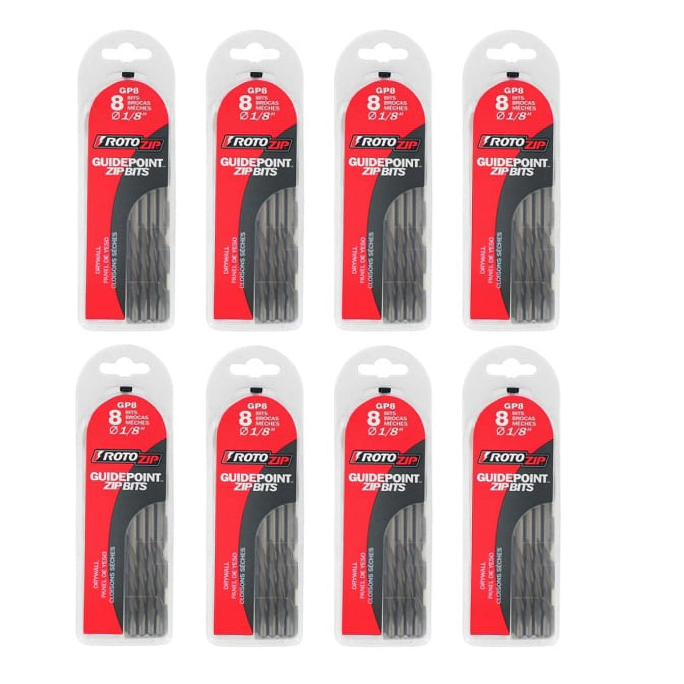 Rotozip 64 Pack Of Genuine OEM Replacement Bit Set - GP8-8PK - Walmart.com