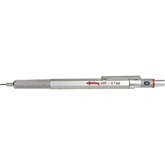 rOtring 600 Mechanical Pencil, Full Metal Body, Hexagonal Barrel ...