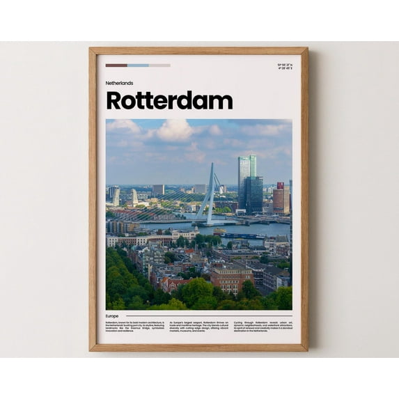 Rotterdam Poster, Rotterdam Print, Rotterdam Photo, Rotterdam Art ...