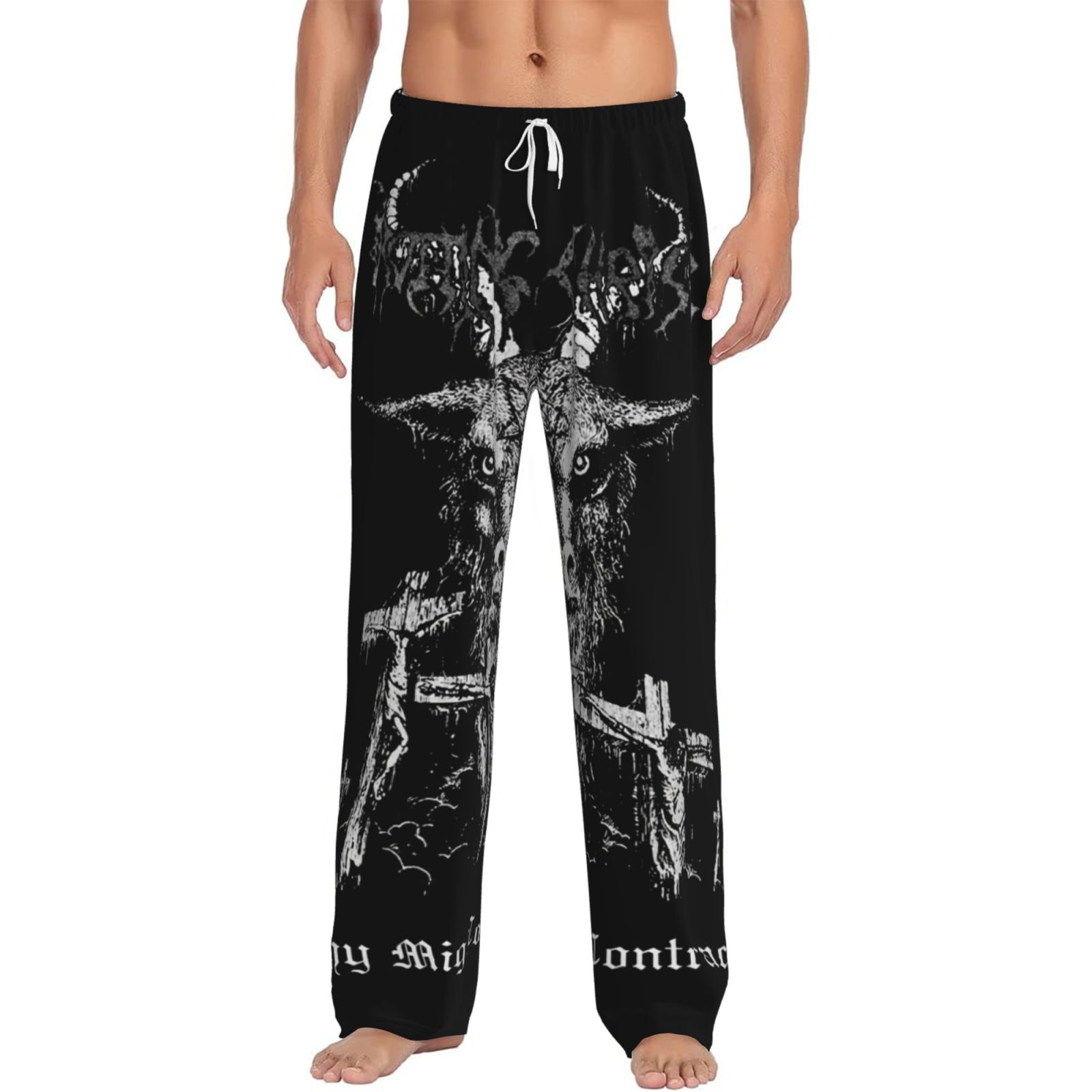 Rotting Christ Anime Cartoon All-Over Print Men'S Black Pajama Pants ...