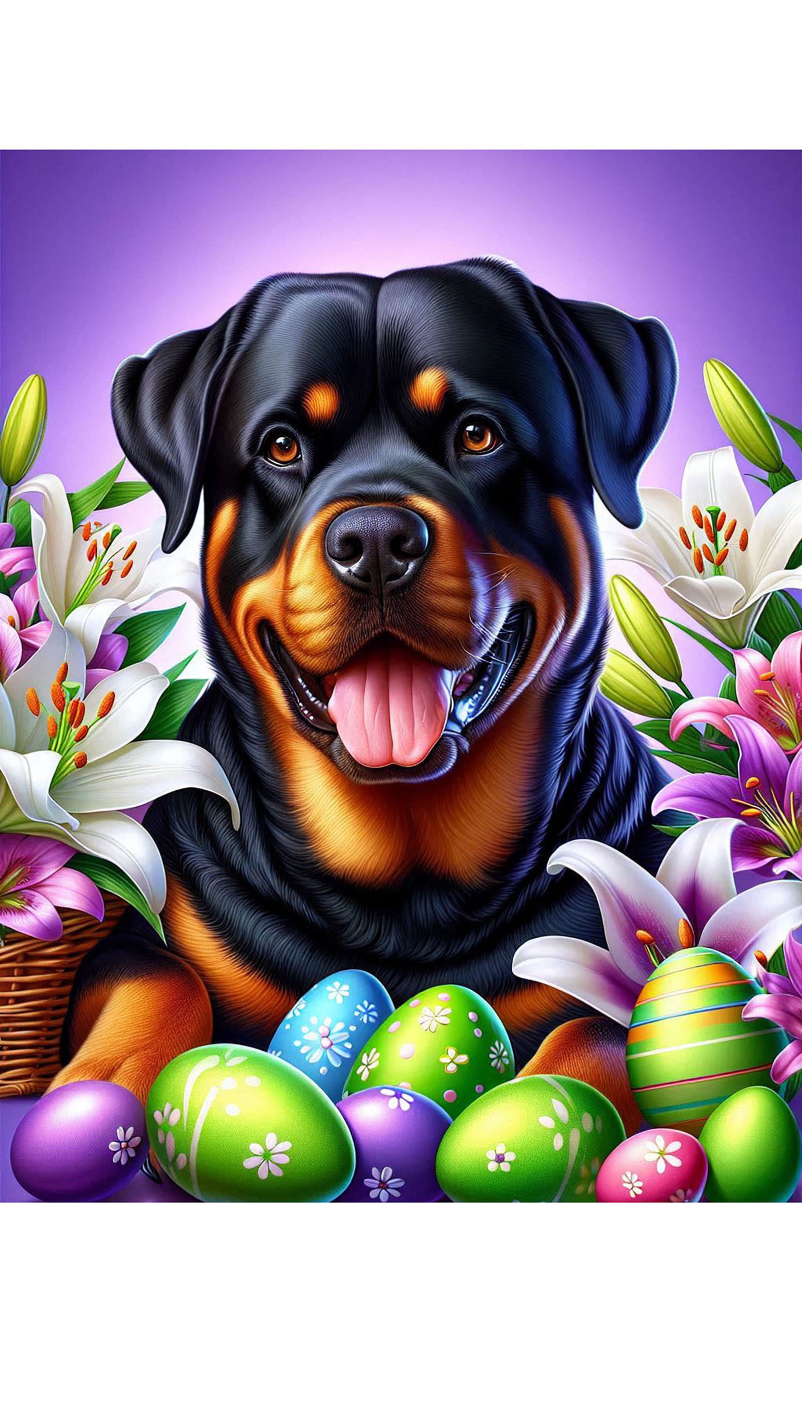 Rottweiler - Best of Breed DCR Easter Holiday Outdoor Garden Flag ...