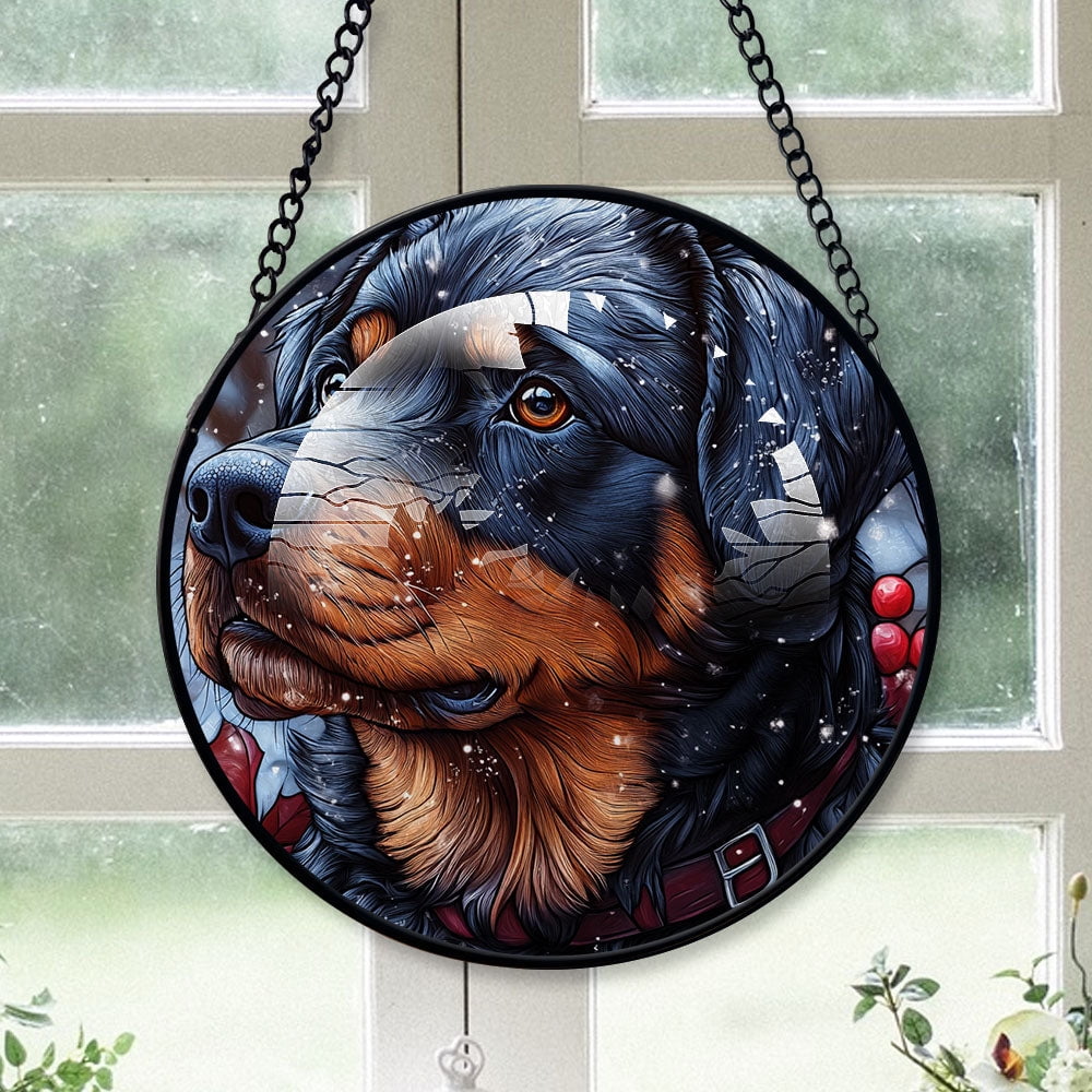 Rottweiler Christmas Tree Decor 2025, Rottweiler Dog Gifts, Christmas ...