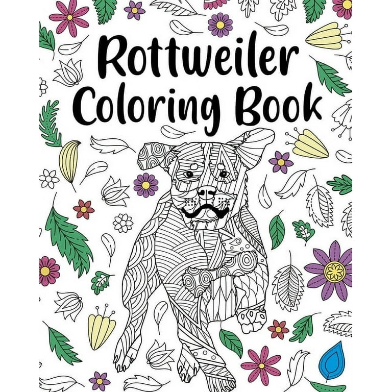 rottweiler dog coloring pages
