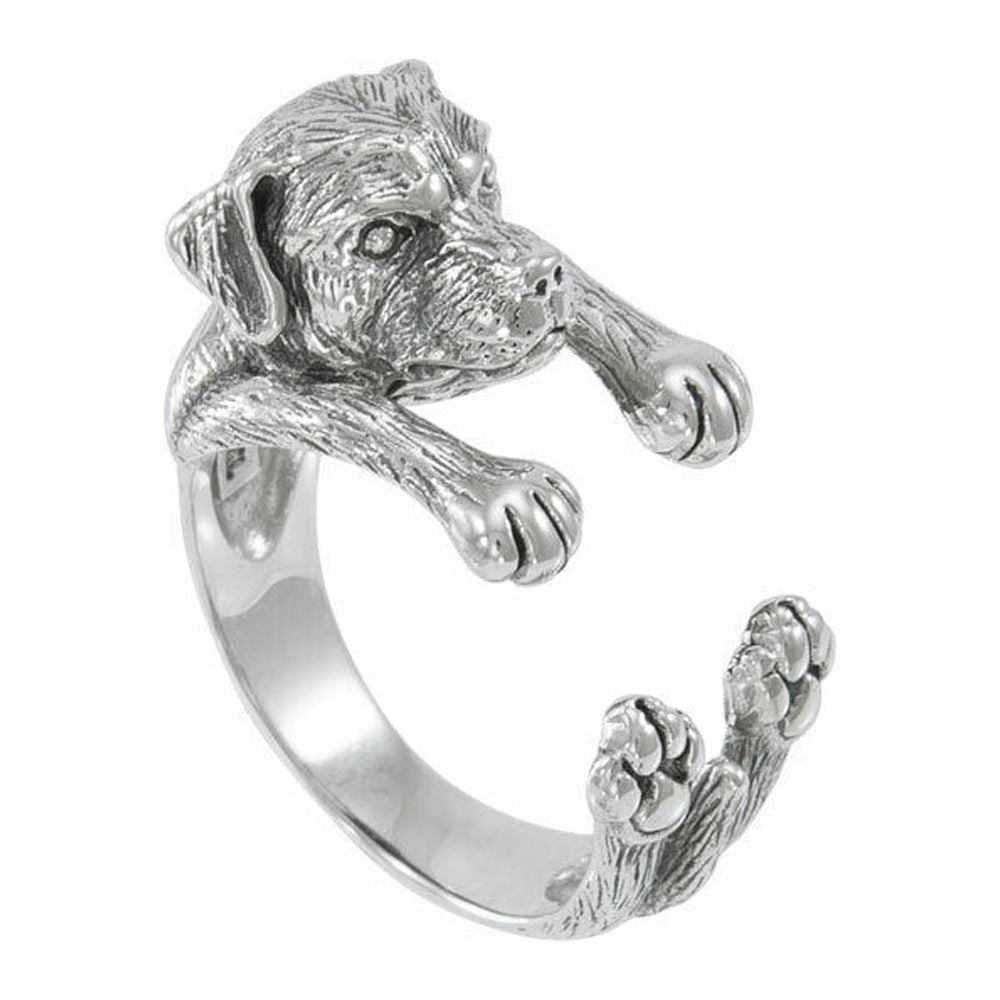 Rottweiler Dog .925 Sterling Silver Ring by Peter Stone Fine Jewelry ...