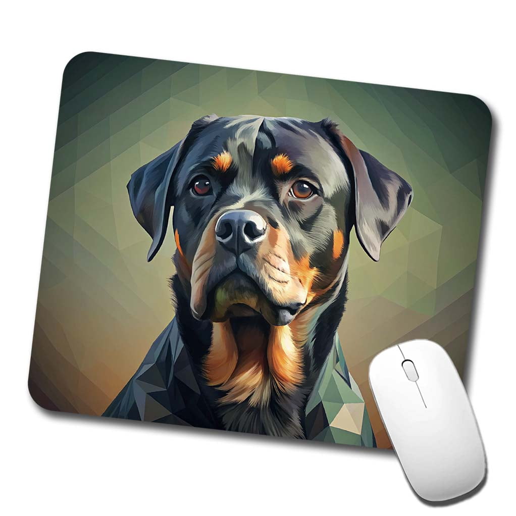 Rottweiler Dog Contemporary Art Mouse Pad Low Profile Gaming Mat ...