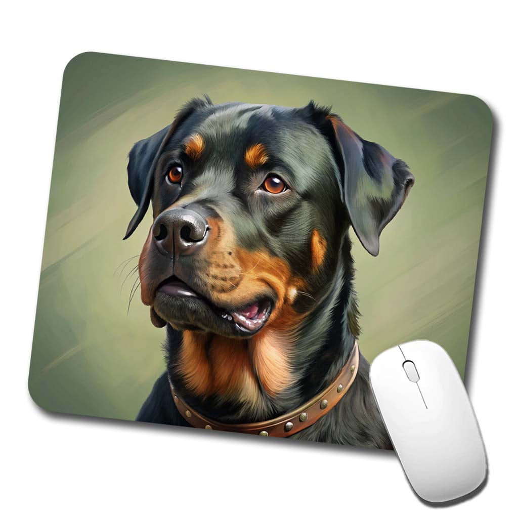 Rottweiler Dog Illustration Mouse Pad Low Profile Gaming Mat - Walmart.com