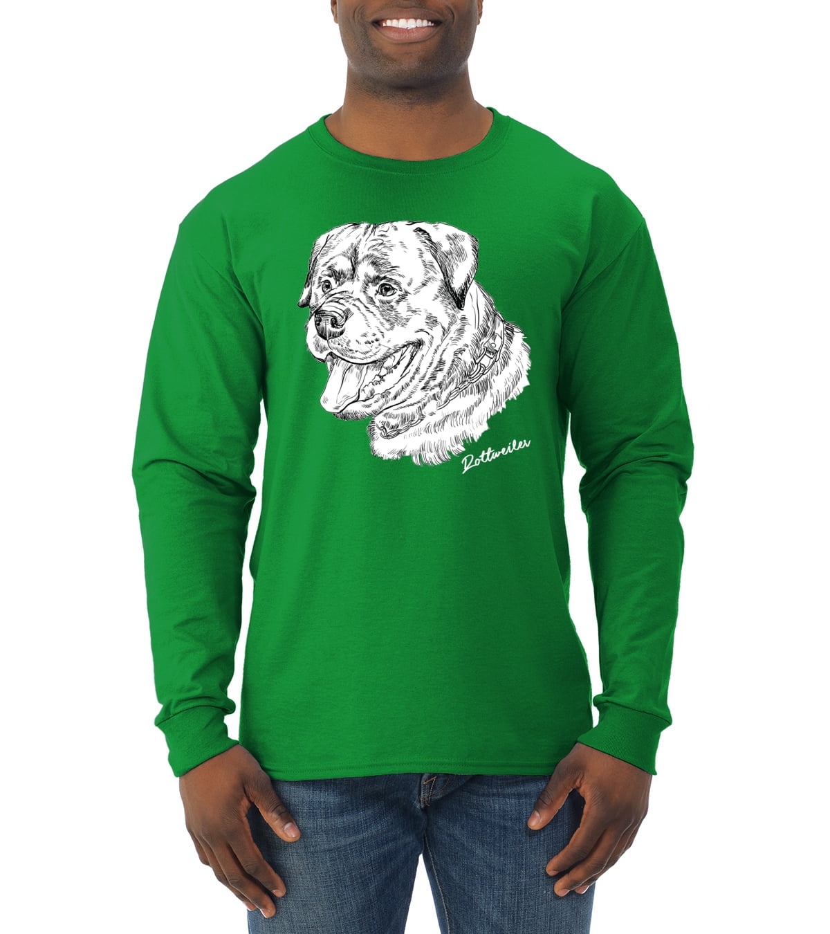 Rottweiler Dog Lover Pet Owner Animal Lover Mens Long Sleeve Shirt ...