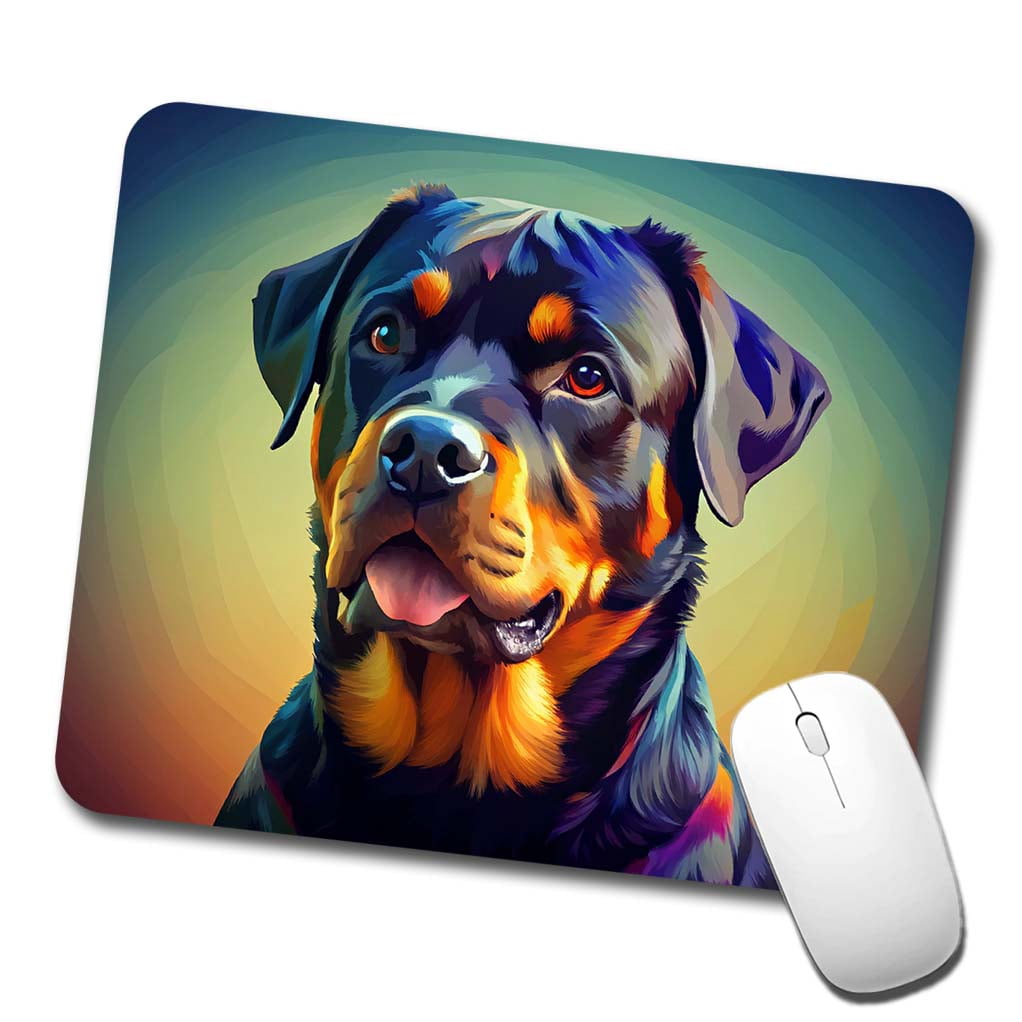 Rottweiler Dog Pop Art Mouse Pad Low Profile Gaming Mat - Walmart.com