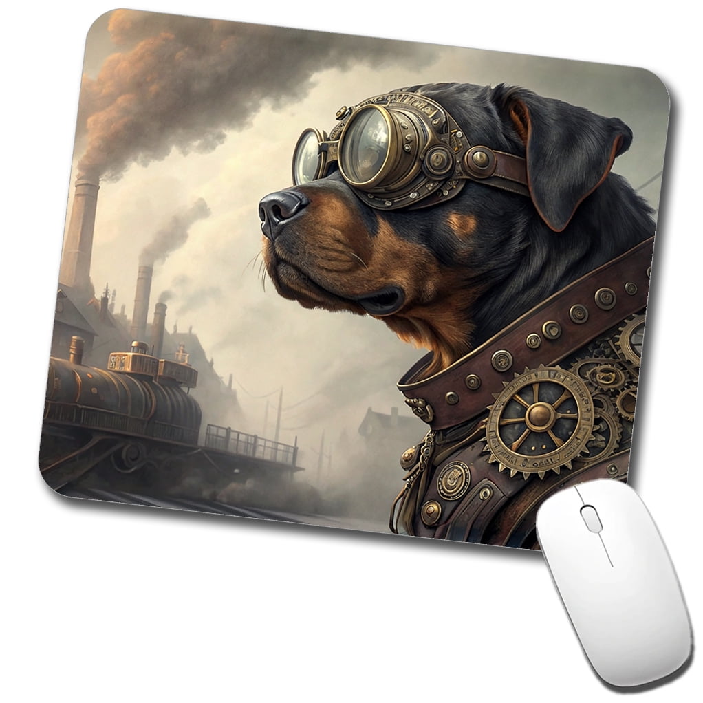 Rottweiler Dog Steampunk Mouse Pad Low Profile Gaming Mat - Walmart.com