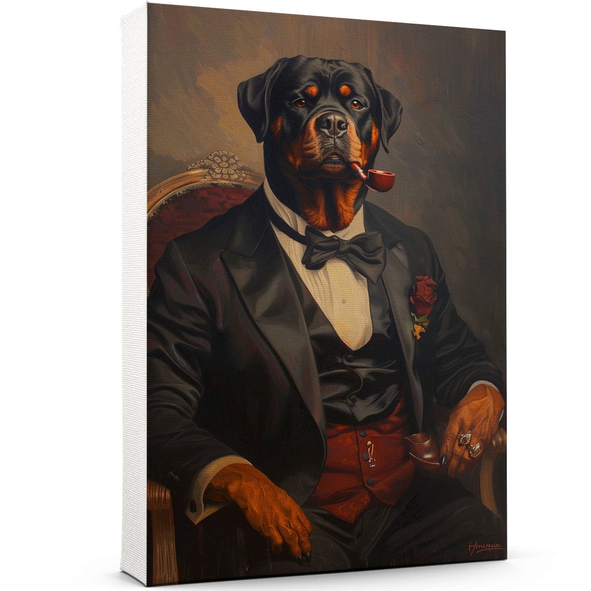 Rottweiler Dog prints wall art Poster Unframe, Rottweiler Boss Dog ...