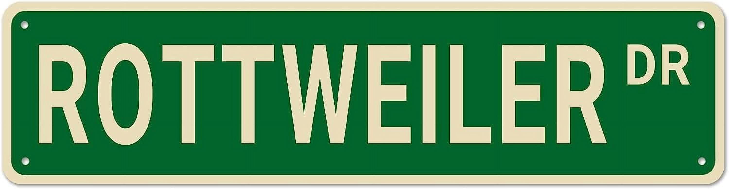 Rottweiler Dr Street Signs, Rottweiler Decor Rottweiler Dog Sign ...